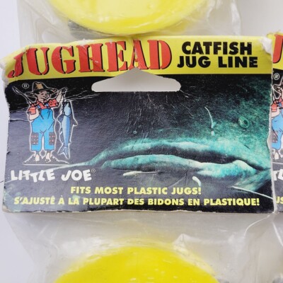 6pcs Catfish Jug Line Wrap-Around Weight Rigs 50' Cord Lindy Little Joe ...