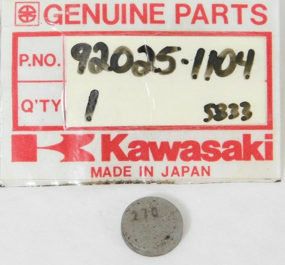 1 NOS Genuine Kawasaki Factory Valve Shim 2.70T Part OEM 92025-1104 NEW ...