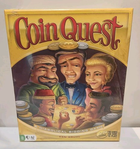 Coin Quest Strategy Interactive Bidding Board Game R&R Games RRG340 ...