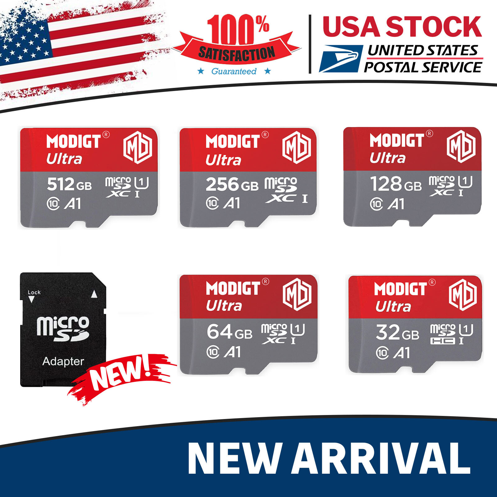 High Speed Micro SD Card 64GB 128GB 256GB Class10 TF Memory Card W ...