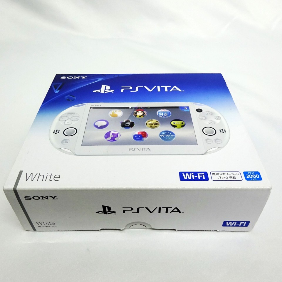 Sony PS VITA Console PCH-2000 ZA12 Wi-Fi White Japan W01 NEW | eBay