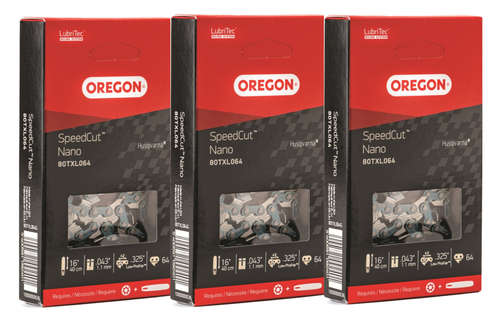 16" Oregon SpeedCut Nano Saw Chain (3-Pack), 80TXL064(3) | eBay