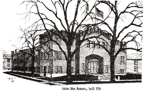 Postcard Galion Ohio armory built in 1914 | eBay