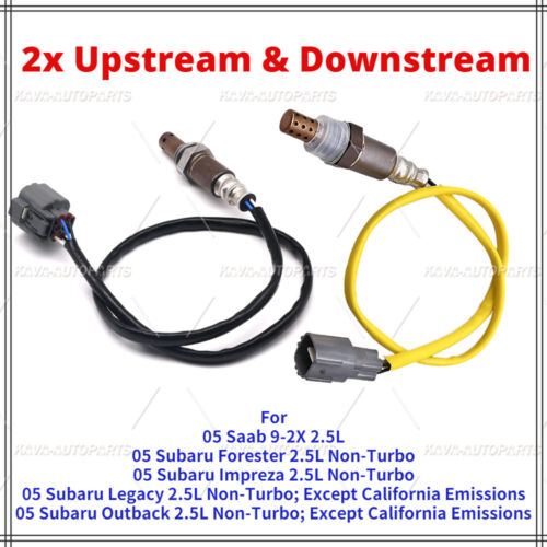 New 2X Oxygen O2 Sensor For 05 Subaru Impreza 2.5L Non-Turbo Upstream ...