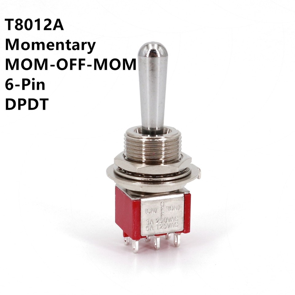 SH T80-T Z1 Large Long Handle 12mm Panel Mount Mini Toggle Switch 5A ...