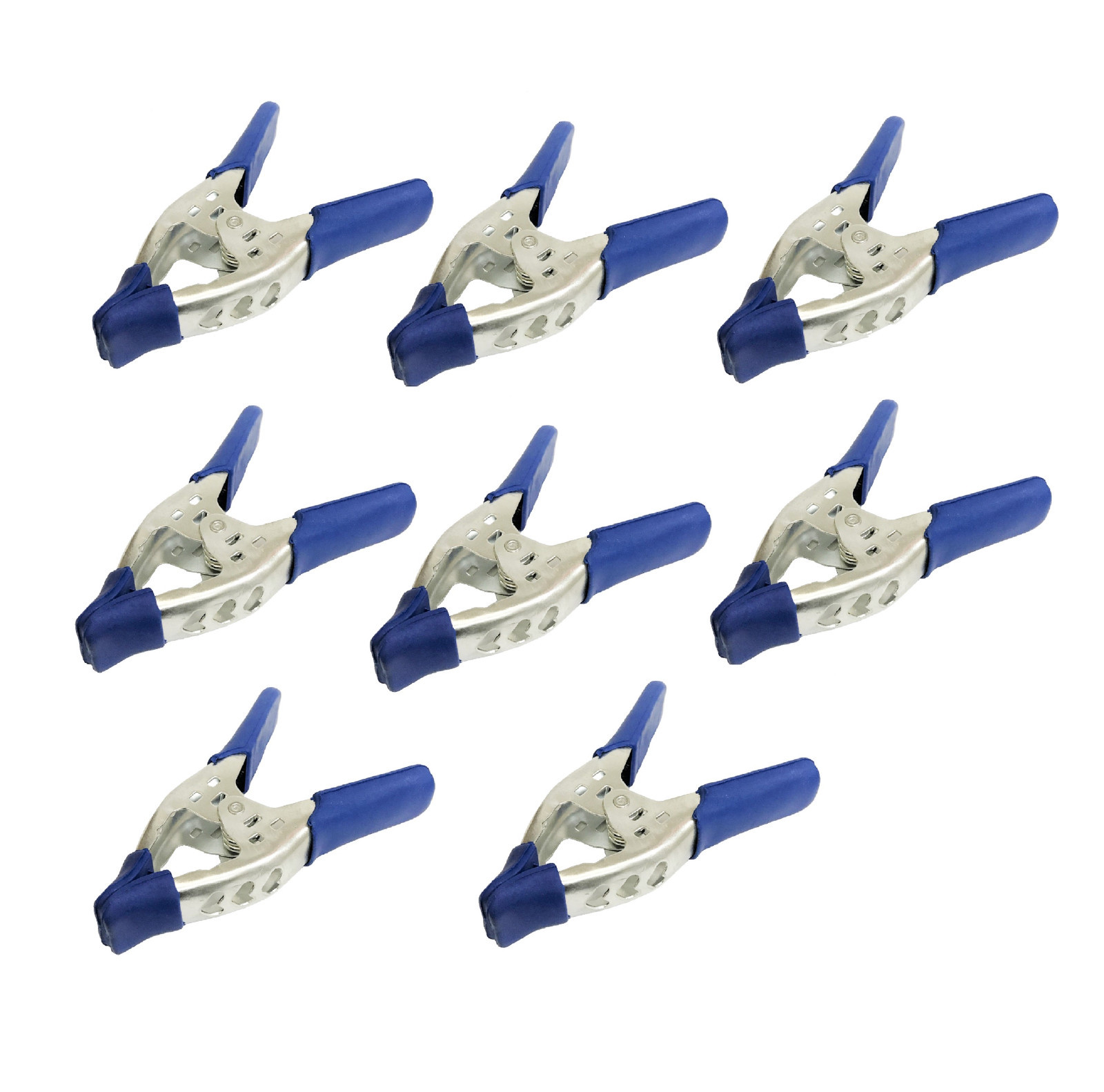 ( 8pc) - 6" inch Heavy Duty Metal Spring Clamps w/ Rubber Tips Tool ...