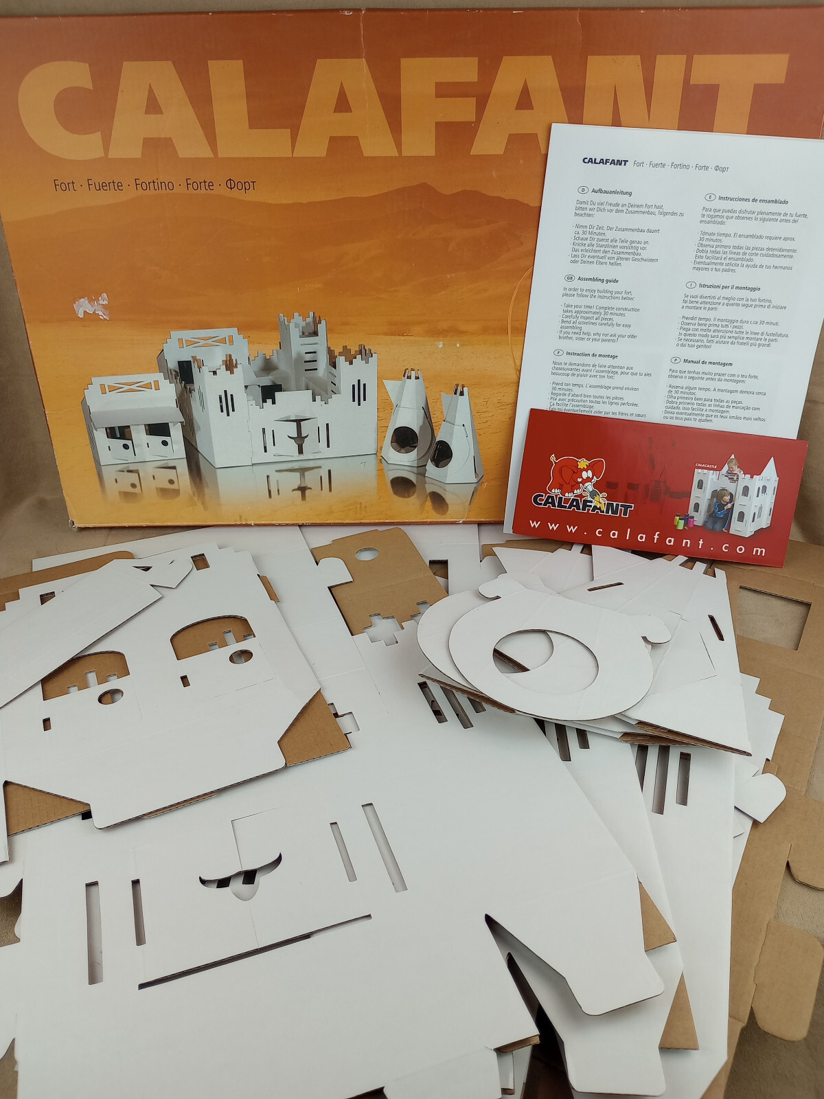 Calafant Punched Cardboard Craft Modeling Kit - Fort - Complete and ...