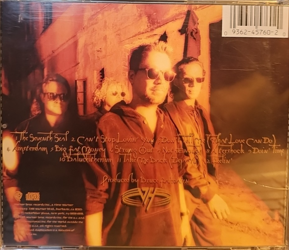 Van Halen "Balance" CD - #13 - Can't Stop Loving You, Don't Tell Me ...