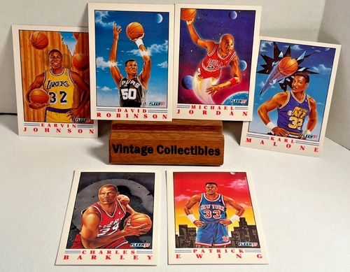 1991-92 Fleer Pro Visions Complete 6 Card Insert Set Michael Jordan ...