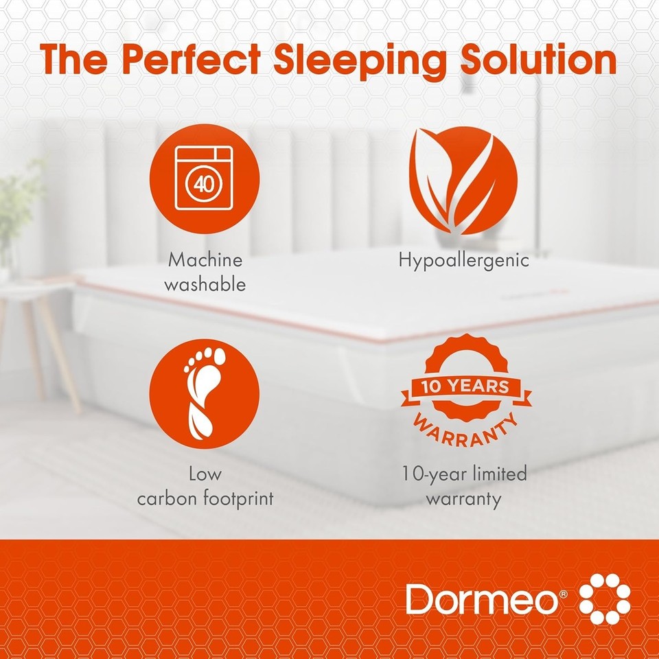 Dormeo California King Mattress Topper Premium Mattress Topper, 3 Inch ...