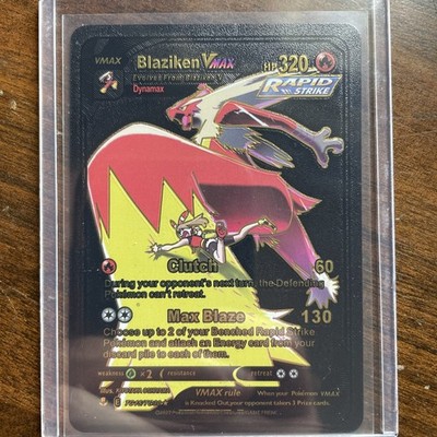 Pokémon TCG Blaziken VMAX TG15/TG30 Black Foil | eBay