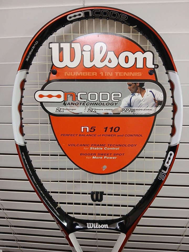 BRAND NEW Wilson NCODE N5 Oversized 110 TENNIS RACKET 4 3/8 Grip | eBay