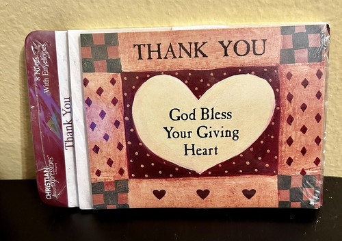 DaySpring Christian Expressions THANK YOU Note Cards W/env. Pack Of 8 ...