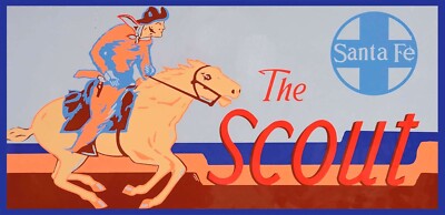 Santa Fe Scout Metal Sign | eBay
