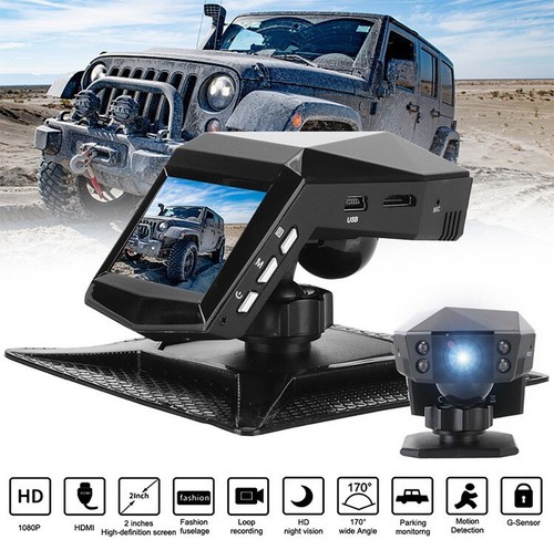1080P HD Dash Cam Car DVR 170° Wide Angle Camera Driving Video Recorder ...