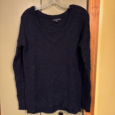 American Eagle V Neck Sparkle Sweater Size M | eBay