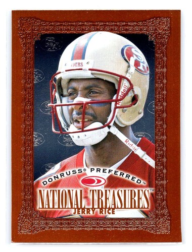 1997 Donruss Preferred #133 Jerry Rice National Treasures Football ...