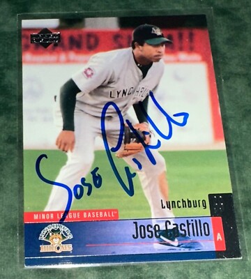 JOSE CASTILLO SIGNED BASEBALL CARD 2003 UPPER DECK MINOR LEAGUE ...