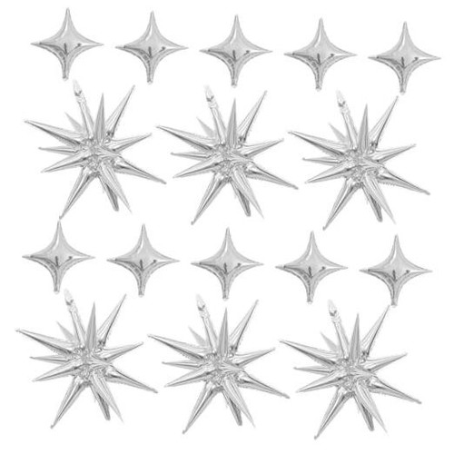 Star Balloons,Explosion Star Balloons Kit with 6Pcs 22Inch Cone Star ...