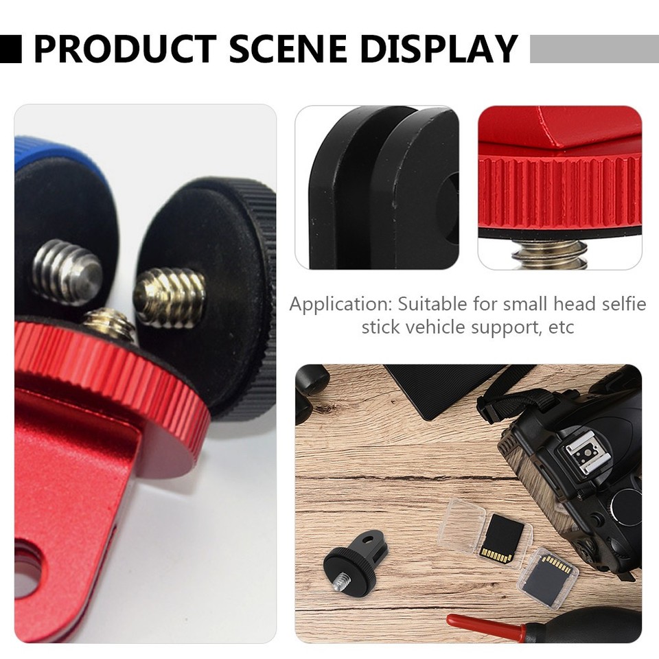 3 Pcs Adapter for Camera Stand Tripod Mount Action Cameras Threaded ...