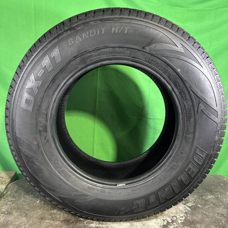 Pair,Used-LT275/70R18 Delinte DX-11 Bandit H/T 125/122S 11/32 DOT 4124 ...
