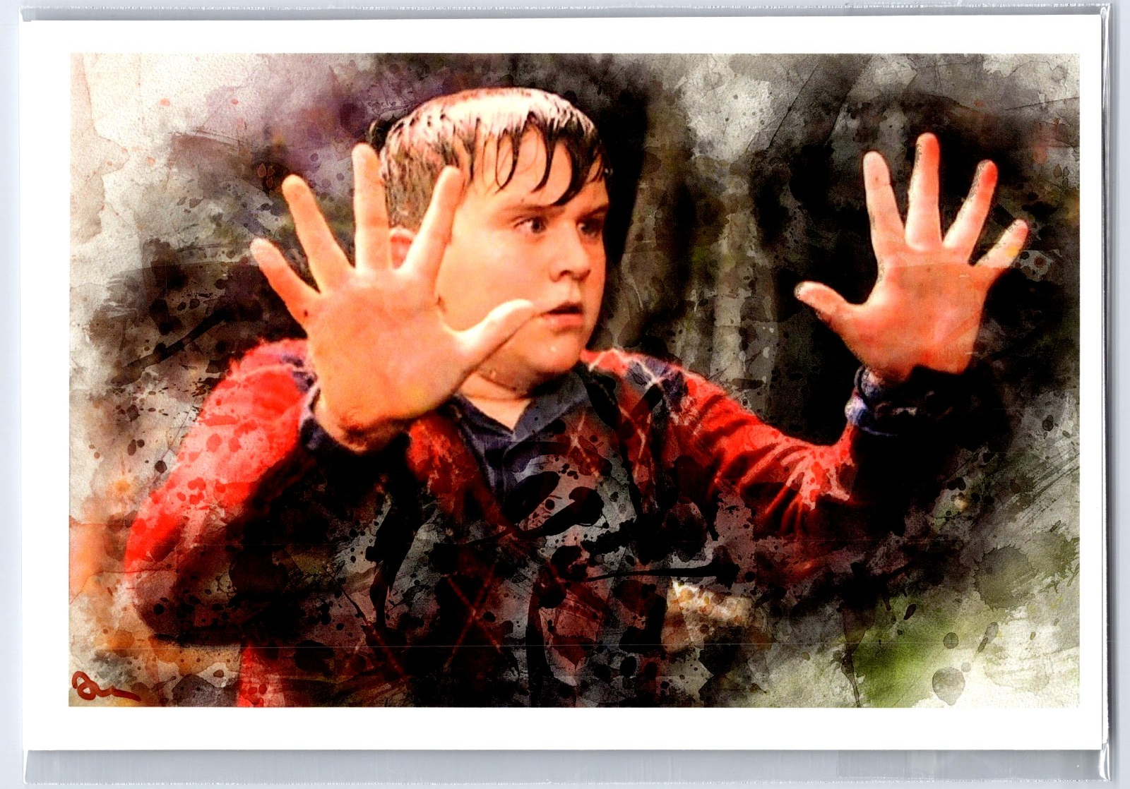 Dudley Dursley Harry Melling Harry Potter 4x6 Sketch Photo John Rudolph ...