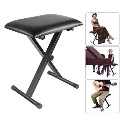 Keyboard Bench X-Style Height Adjustable Piano Stool Bench Keyboard ...