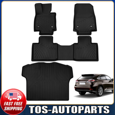 For 2023-2024 Lexus RX350 Floor/Trunk Mat All Weather TPE 3D Rear Cargo ...