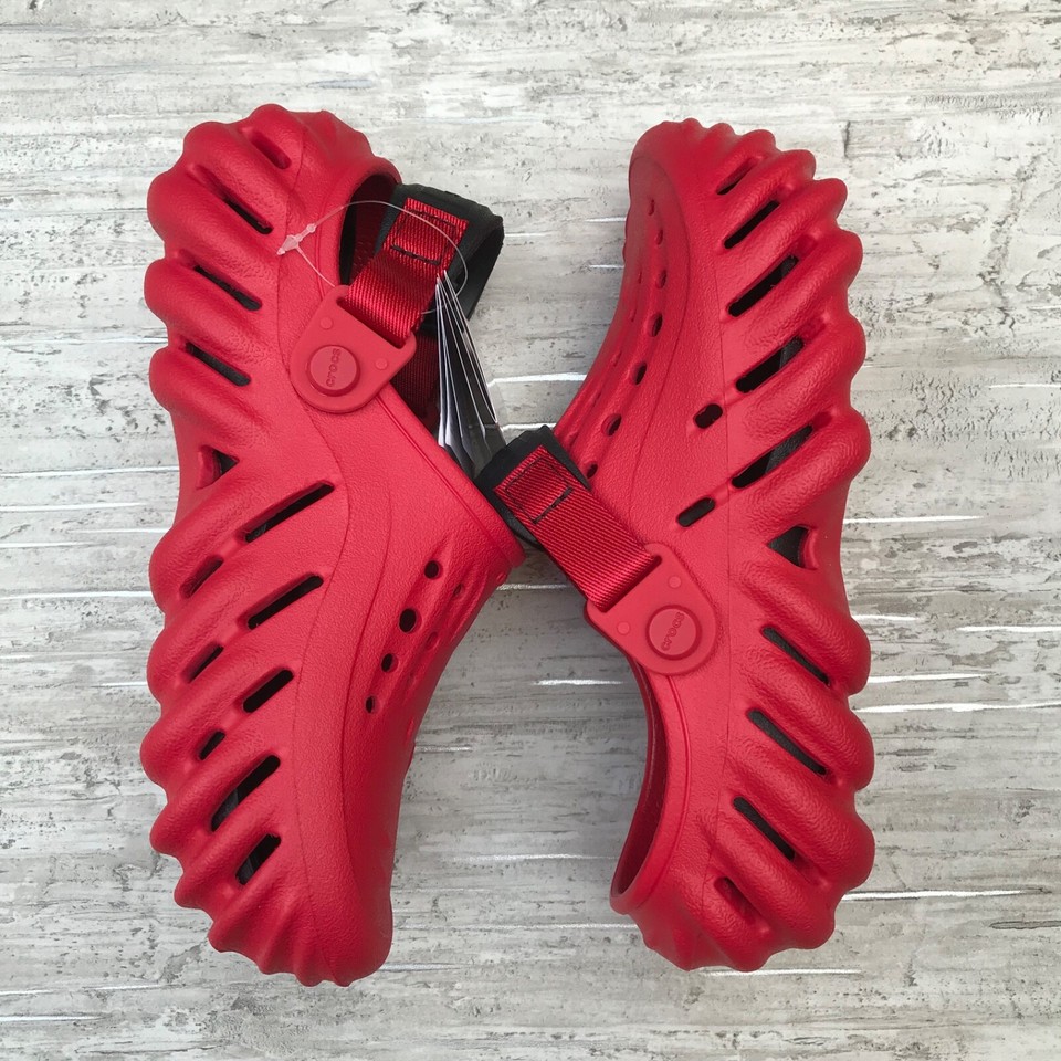 Crocs Echo Clog Red & Black Select-a-Size | eBay