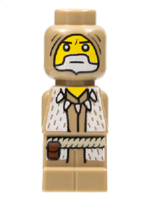 LEGO Micro Figure Minifigure Tan Heroica Druid Wizard Tiny Guy Magic ...