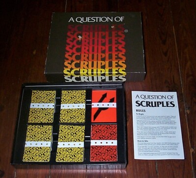 Rare & Complete 1st Edition of SCRUPLES 1984 – Popular Ethics Party ...