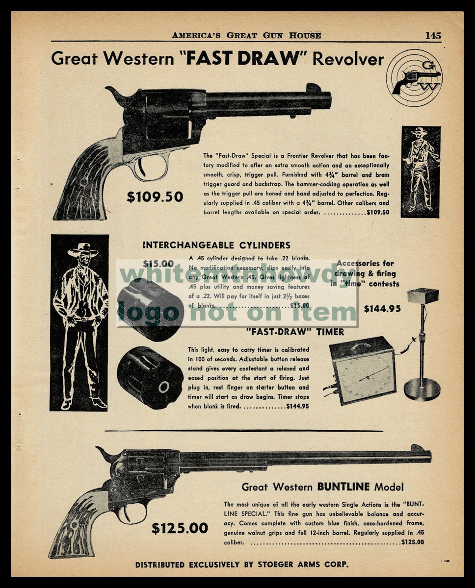 Western Revolver Drawing