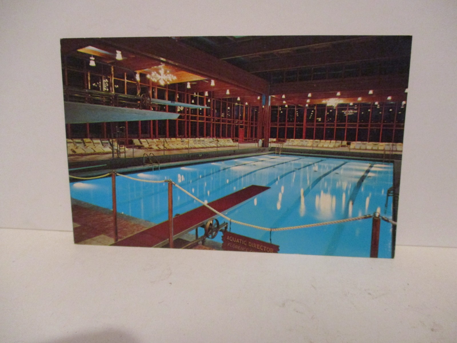 VINTAGE GROSSINGER'S RESORT CATSKILL MOUNTAINS NY INDOOR SWIMMING POOL ...
