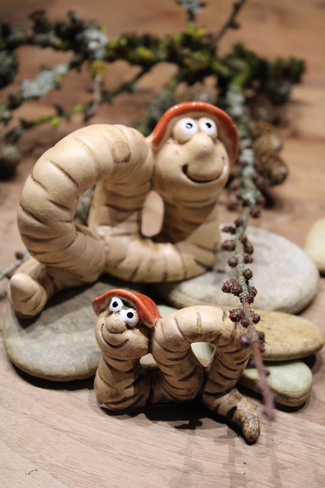 Gartendeko Wurm, in 2 Größen erhältlich, Deko-Wurm aus Keramik | eBay.de