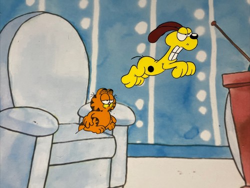 Garfield Animation Cel Jim Davis Vintage Cartoons Background Production ...