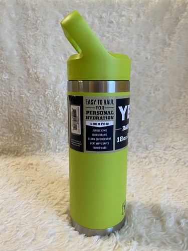 YETI Rambler 18oz stainless steel bottle color matching straw cap ...