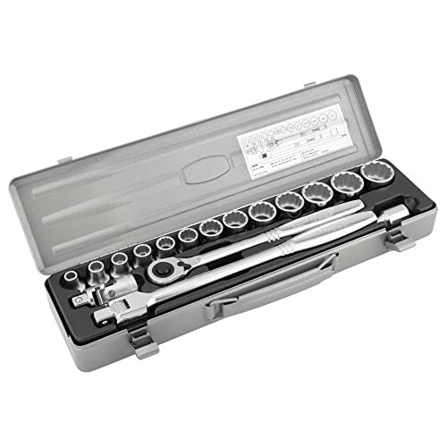 750M TONE 1/2 Drive 12 Point Socket Wrench Set w/Metal CaseNEW | eBay