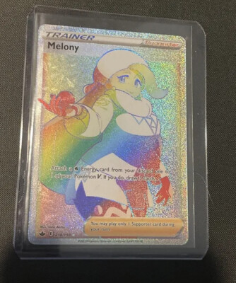 Pokemon TCG Melony Rainbow Rare Full Art Trainer 218/198 | eBay