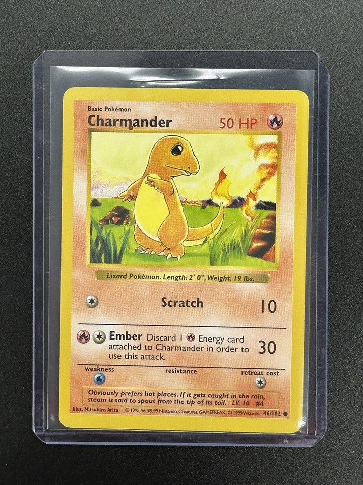 Pokemon Base Set Shadowless #046/102 Charmander Common | eBay