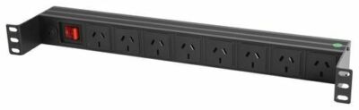 Recessed Rack Mount Power Board 8 Way 19" 1RU Strip Rail Powerboard PDU ...