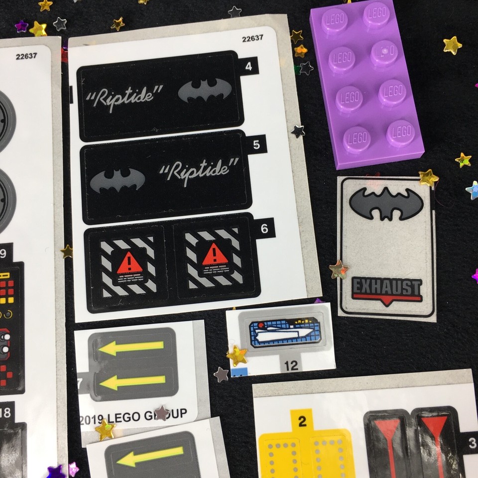 NEW LEGO Sticker Sheet Super Heroes Batman Movie The Batwing + extras ...