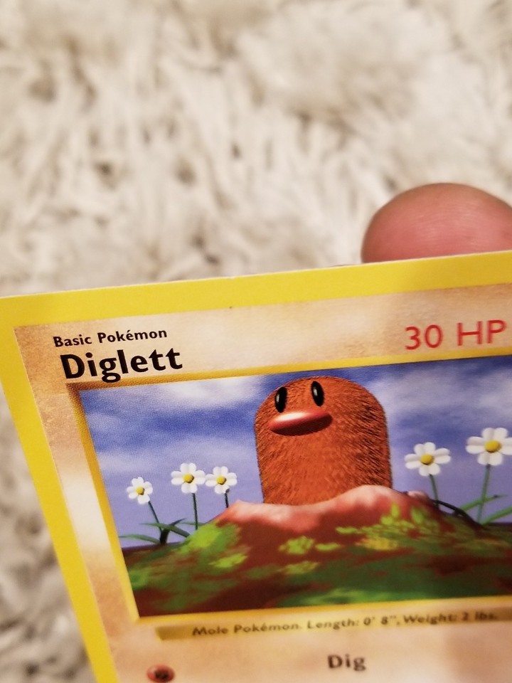 Diglett 47/102 Shadowless Base Set Pokemon Card Gem Mint Condition | eBay