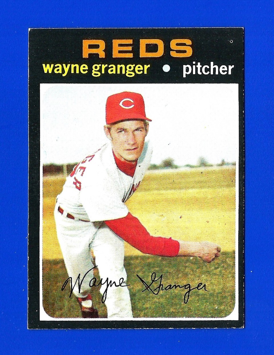 1971 Topps BASEBALL SET BREAK #379 WAYNE GRANGER CINCINNATI REDS (JP1 ...