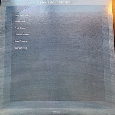 Percussion Profiles LP ECM 19002 - Jack DeJohnette Pierre Favrr Fredy ...