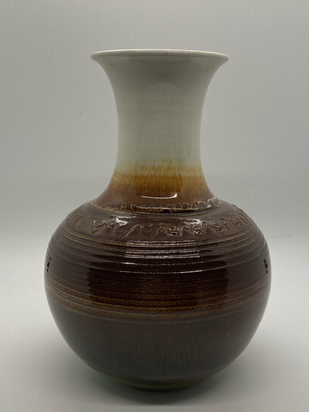 Vintage Dryden Original Pottery Vase Signed "81 Loi" One of a Kind | eBay