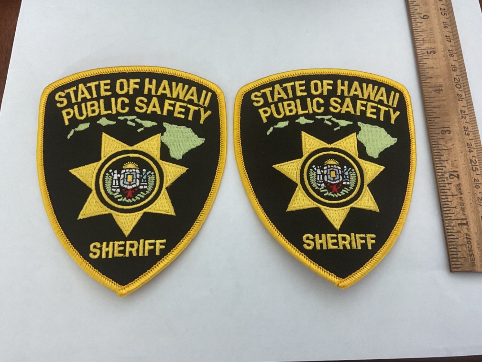 State Of Hawaii Public Safety Sheriff collectors patch set 2 , Tracking Insured | eBay