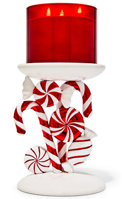 Bath & Body Works Peppermint Candy Candle Holder 7" x 5" Christmas ...