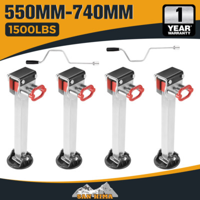 4x 550mm Drop Down Corner Steadies Stabilizer Legs Caravan Camper ...