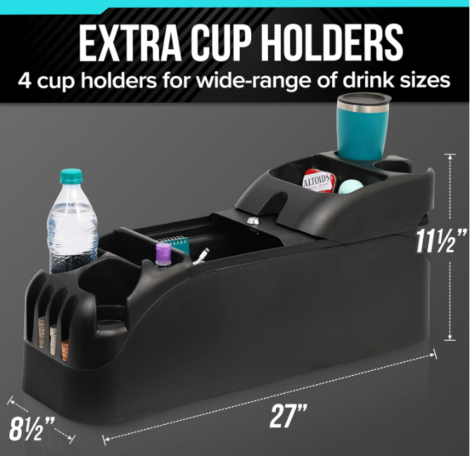Center Console for Minivans, SUVs, Middle Van Console, Extra Cup ...