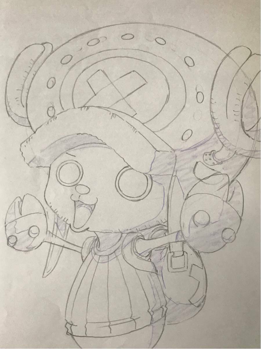 ONE PIECE Tony Tony Chopper Hand Drawn Genga Original Drawing Douga ...